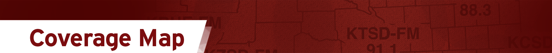 SDPB Radio Coverage Map for South Dakota and Neighboring States