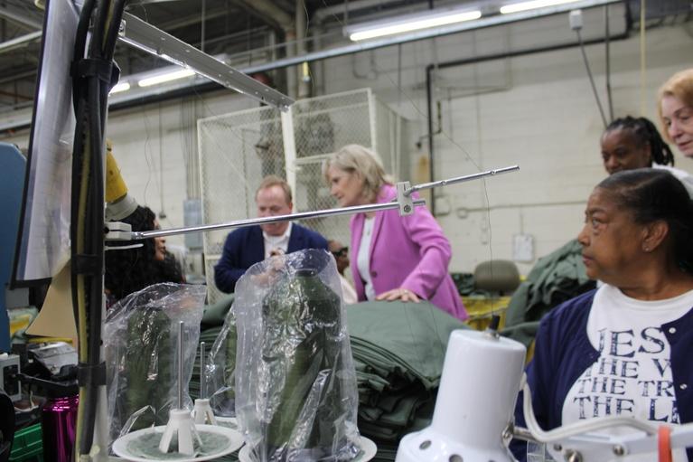 Senator Cindy Hyde-Smith tours the Mississippi Industries for the Blind
