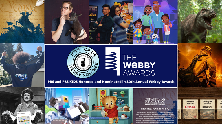 PBS RECOGNIZED WITH 37 WEBBY NOMINATIONS AND 9 HONOREES