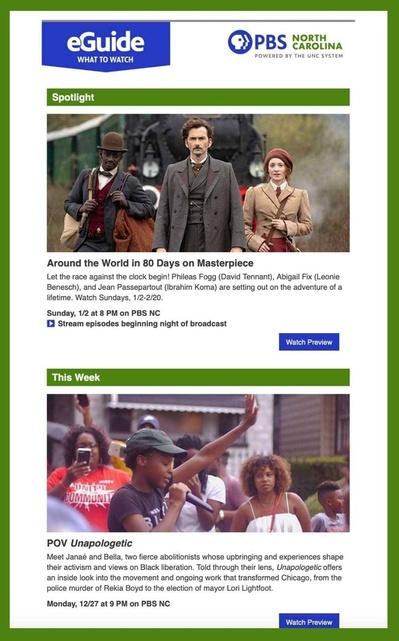 Newsletter Signup | PBS North Carolina