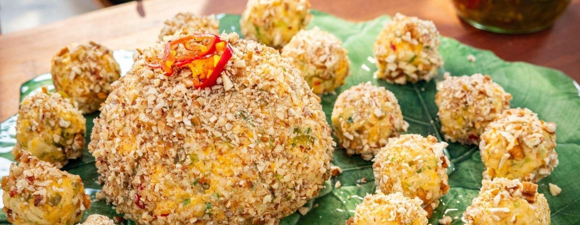 Candied Jalapeño Cheese Ball | The Key Ingredient with Sheri Castle