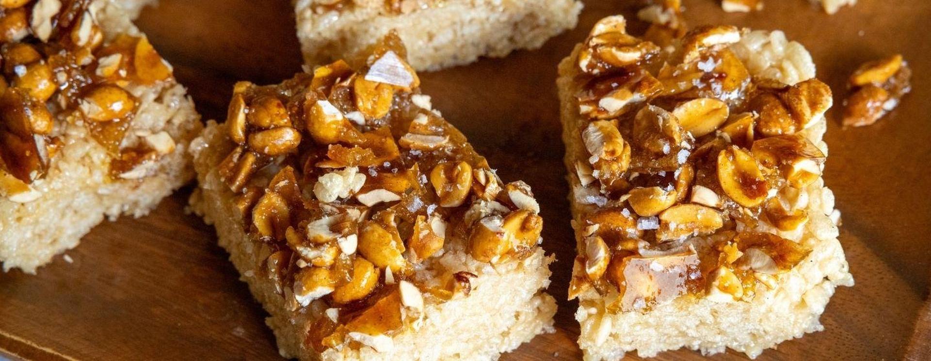 Honey-Roasted Peanut Crispy Rice Cereal Treats | The Key Ingredient ...