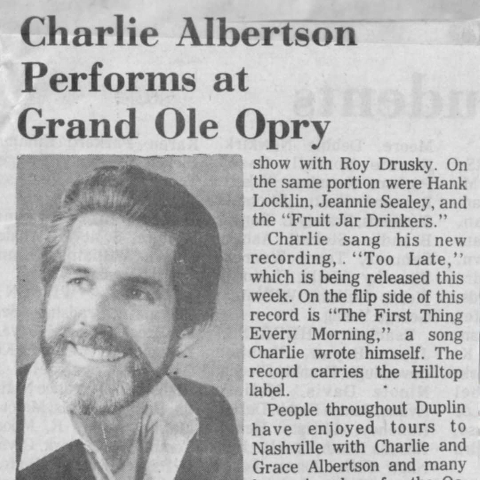 Charlie Albertson, The Singing Senator: A Life of Music, Service and ...