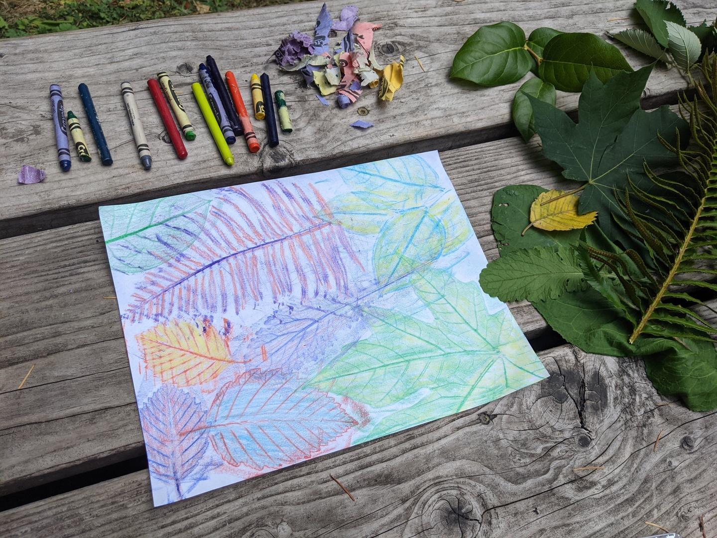 Missy's Leaf Rubbing Craft