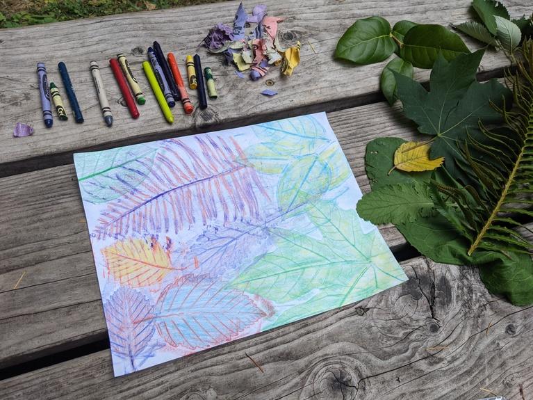 Missy's Leaf Rubbing Craft