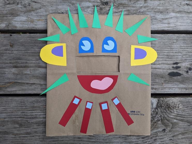 Paper Bag Monster Masks