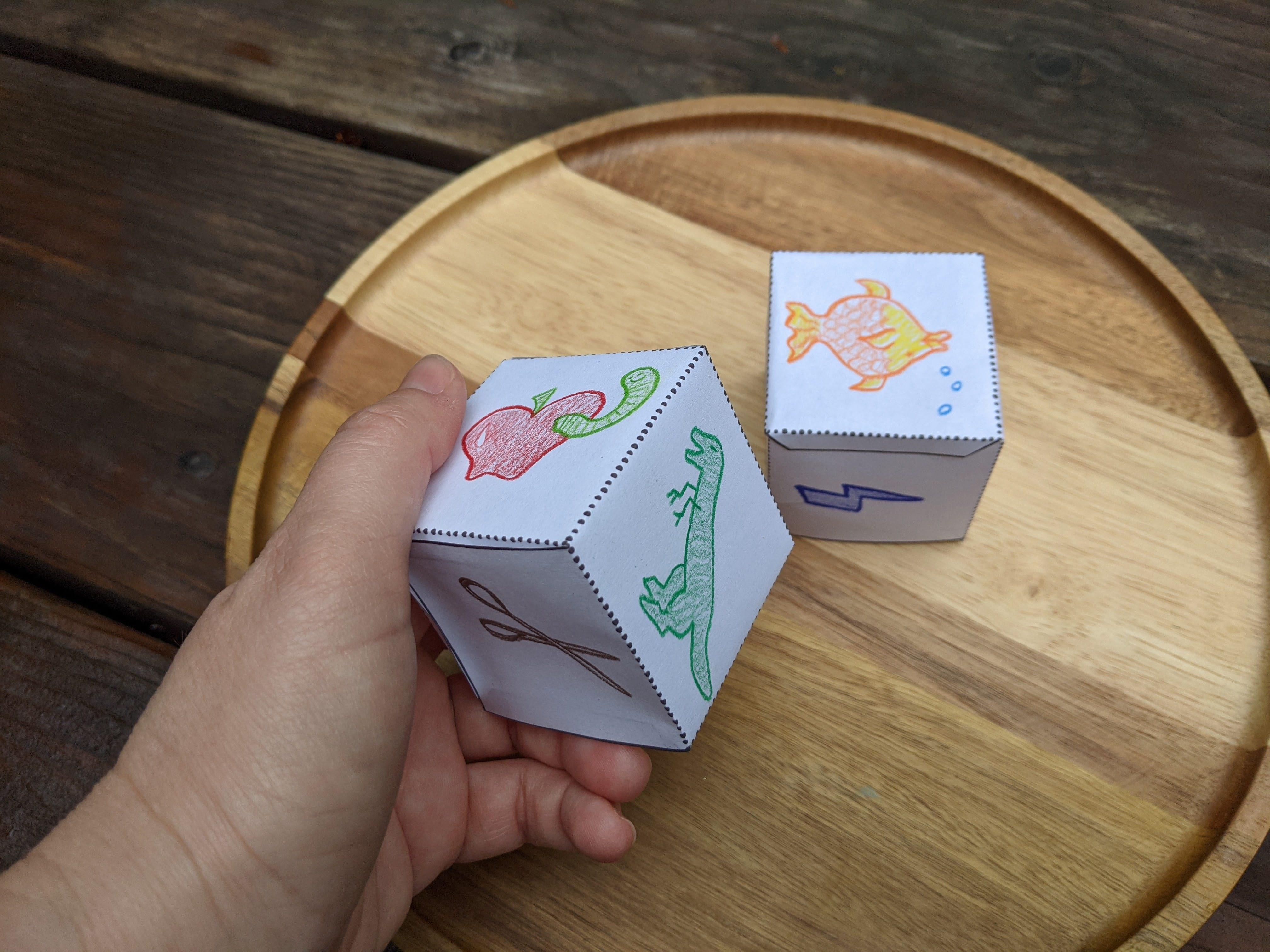 DIY Story Dice Paper Craft for Kids