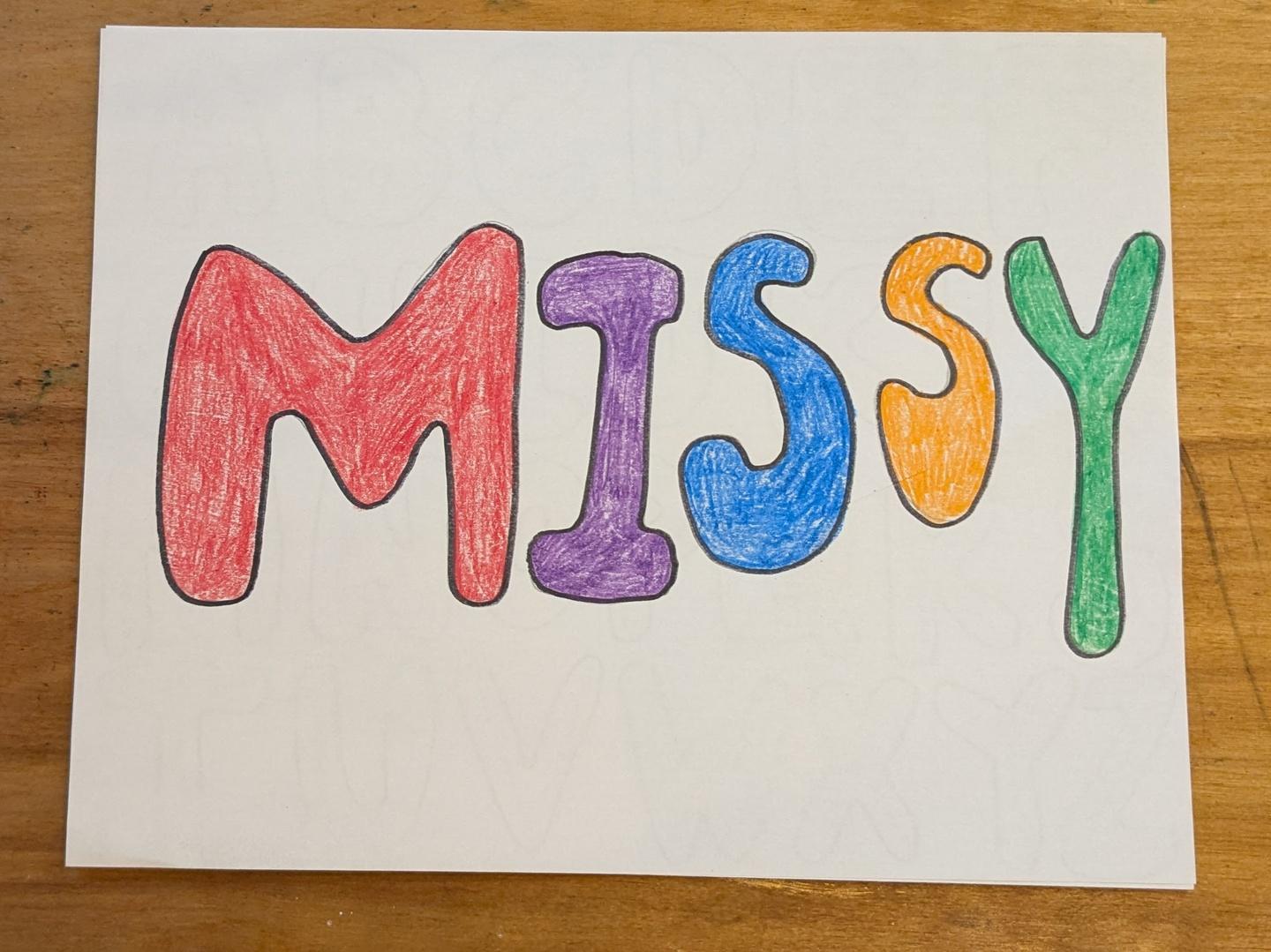 Missy's Bubble Letters