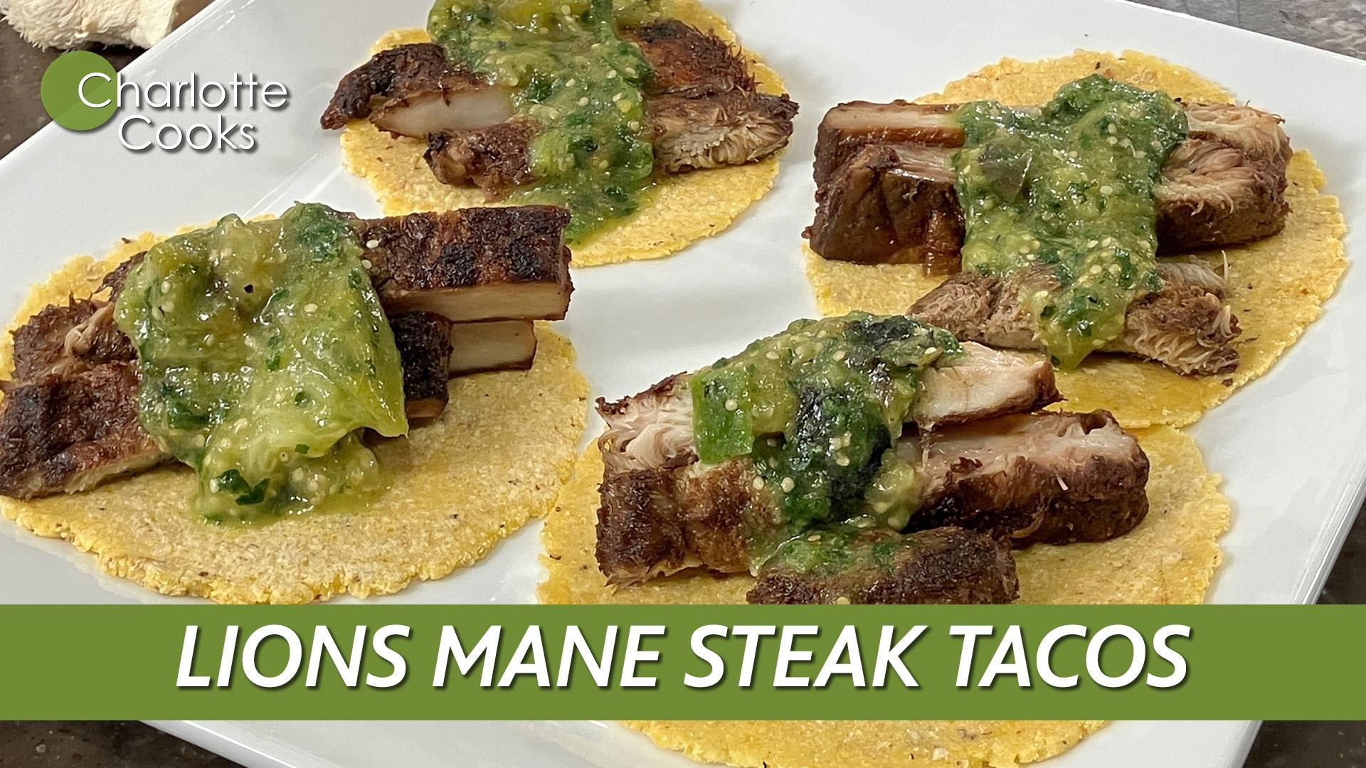 Lions Mane Steak Tacos