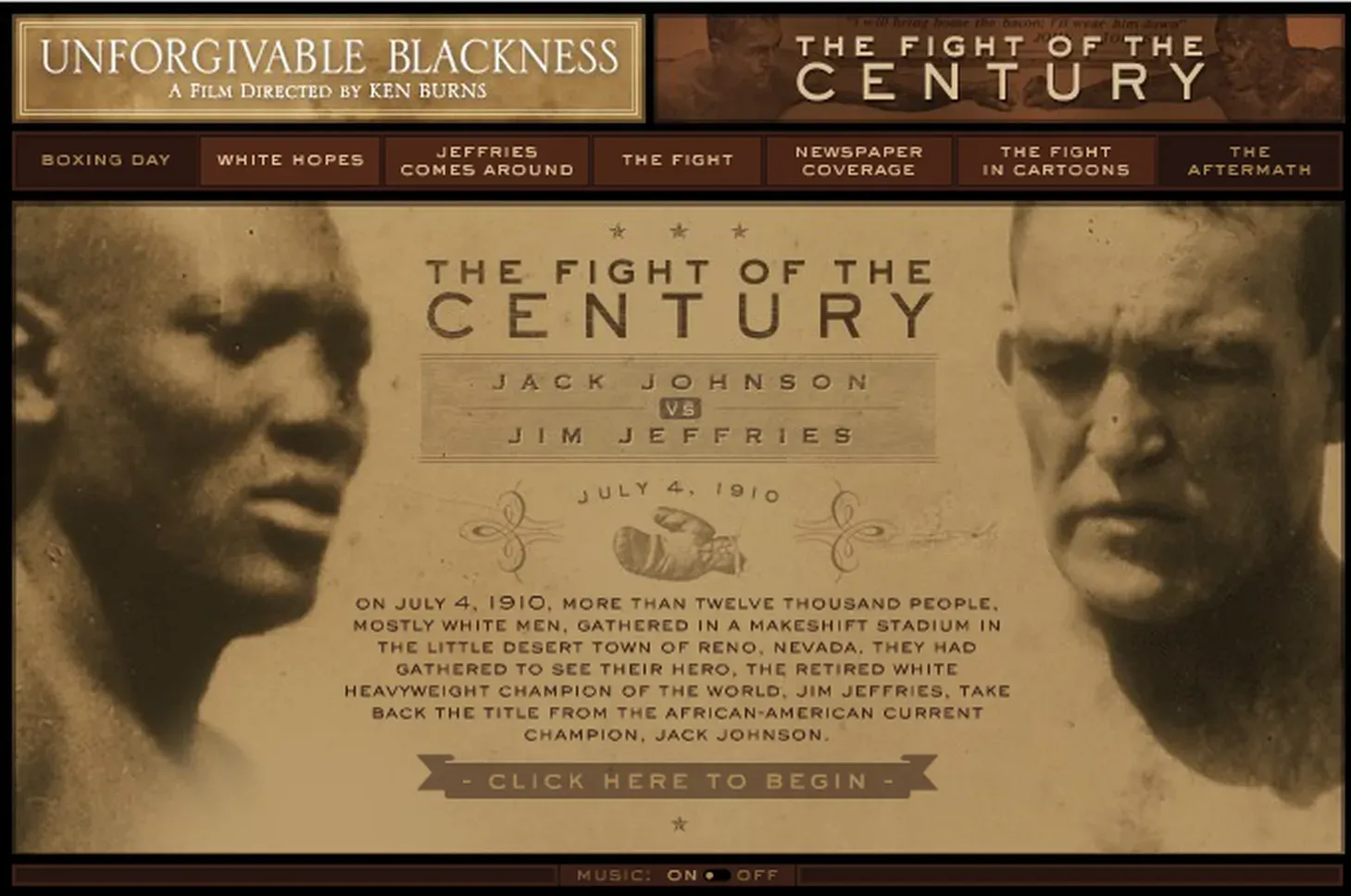 Unforgivable Blackness: The Rise and Fall of Jack Johnson | PBS