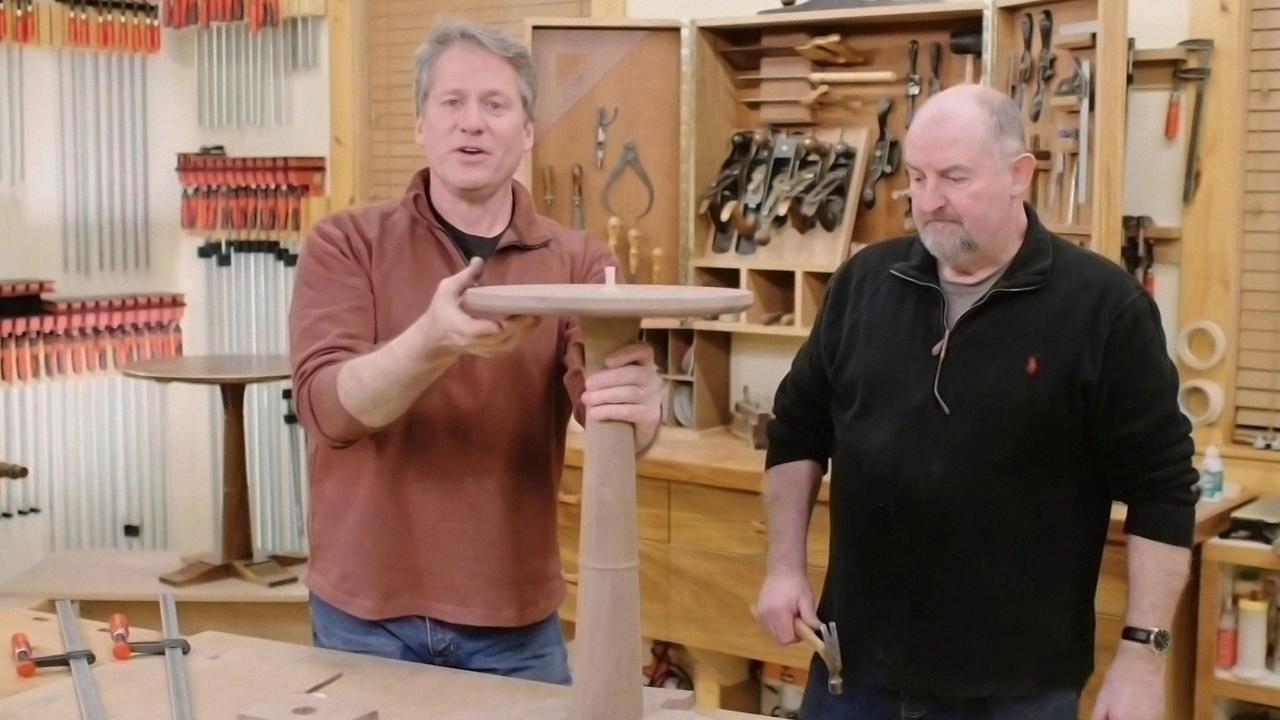 Classic Woodworking Round Side Table | On PBS Wisconsin