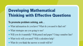 PBS TeacherLine Tips for Developing Mathematical Thinking | PBS ...