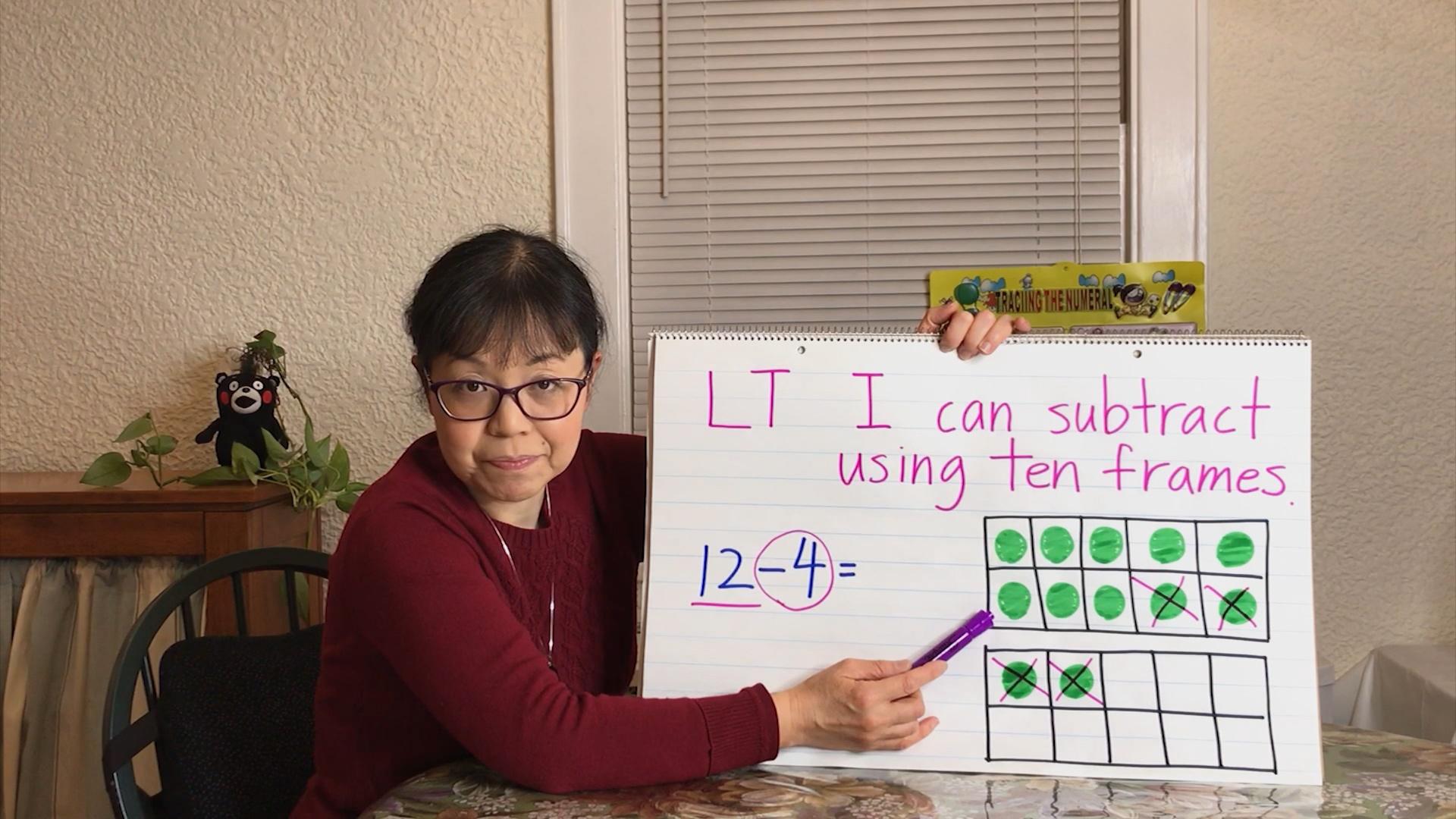 Subtract Using 10 Frames | Let's Learn | PBS LearningMedia