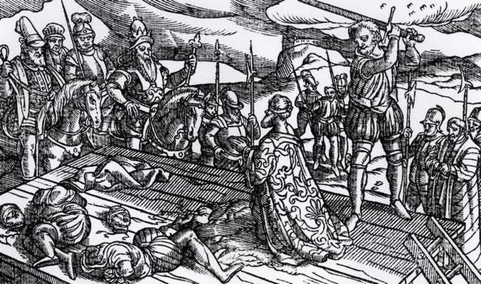 Babington and his Accomplices, detail from Popish Plots and Treasons ...