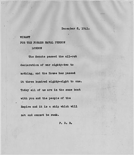Letter from FDR to Churchill, World War II | PBS LearningMedia