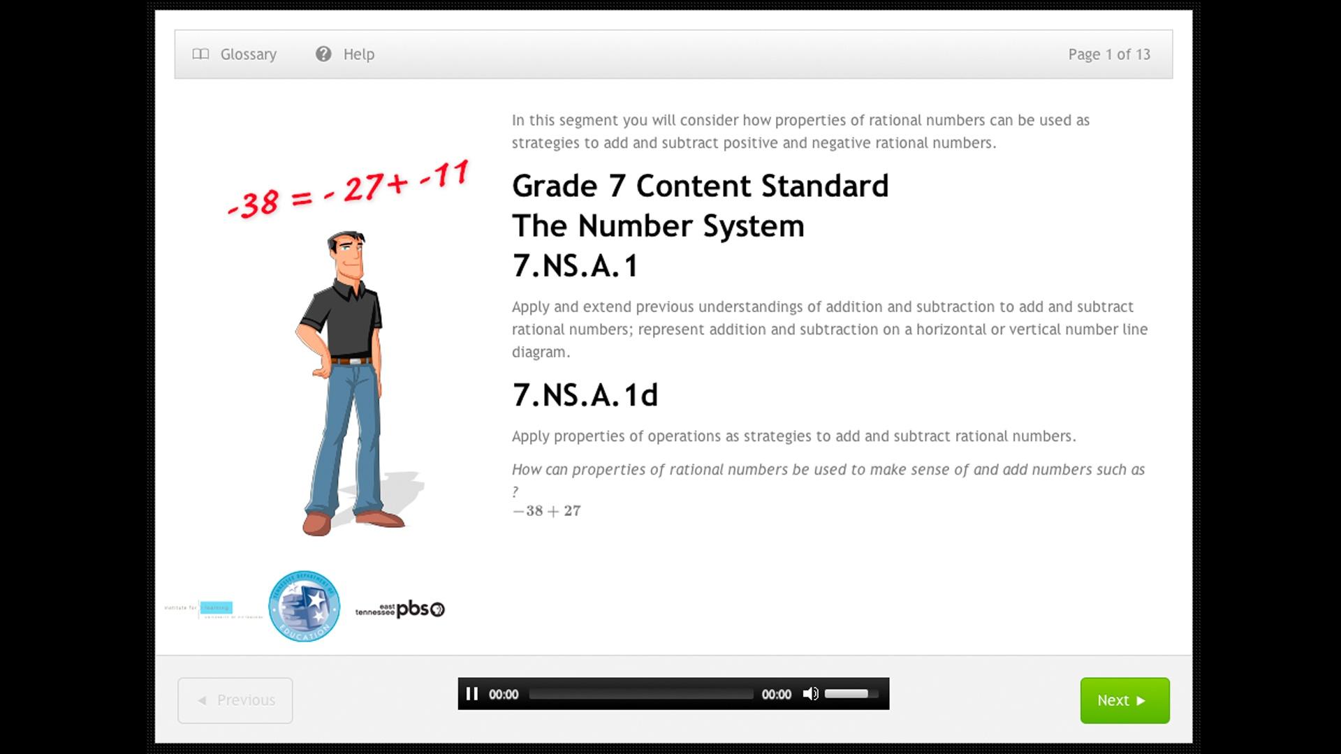 The Number System -- Grade 7: 7.NS.A.1 | Tennessee Department of ...