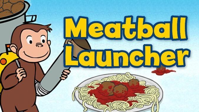 Meatball Launcher Digital Game | Curious George | PBS LearningMedia