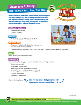 Mad Feelings | Daniel Tiger: Life's Little Lessons | Preschool | Media ...