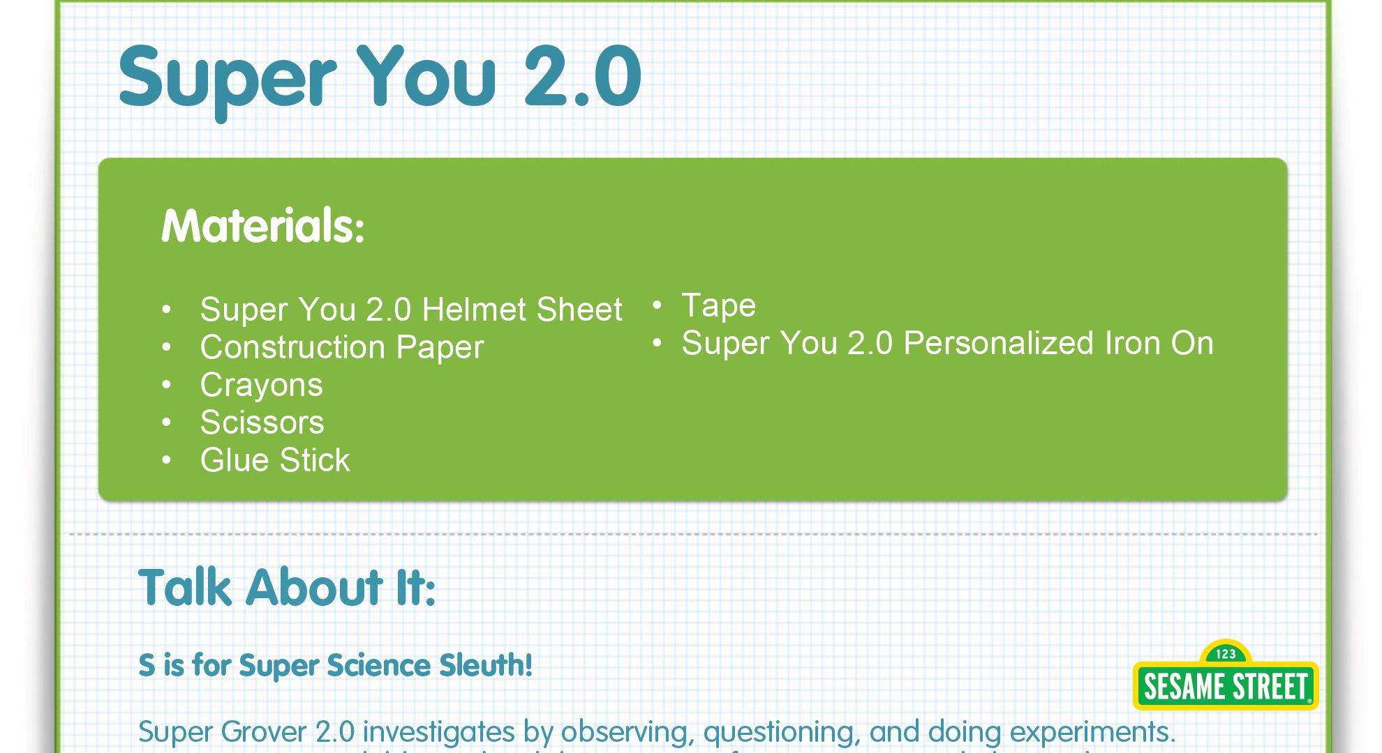 Super You Craft | Sesame Street | PBS LearningMedia