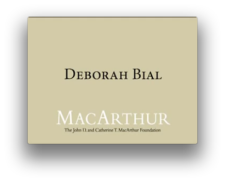 Deborah Bial, Education Strategist | MacArthur Fellows Program | Grades ...