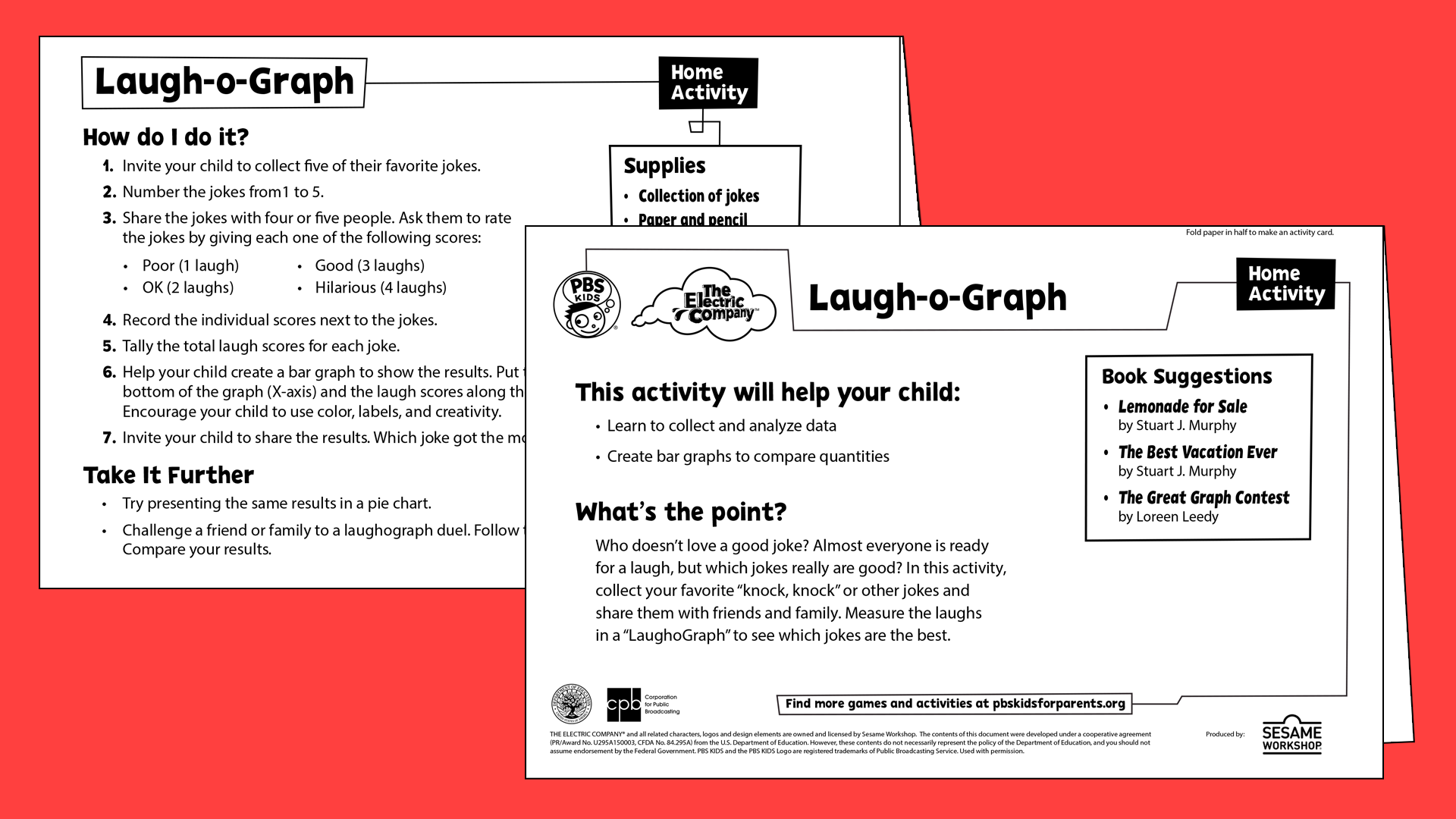 Laugh-o-Graph Home Activity I The Electric Company | PBS LearningMedia
