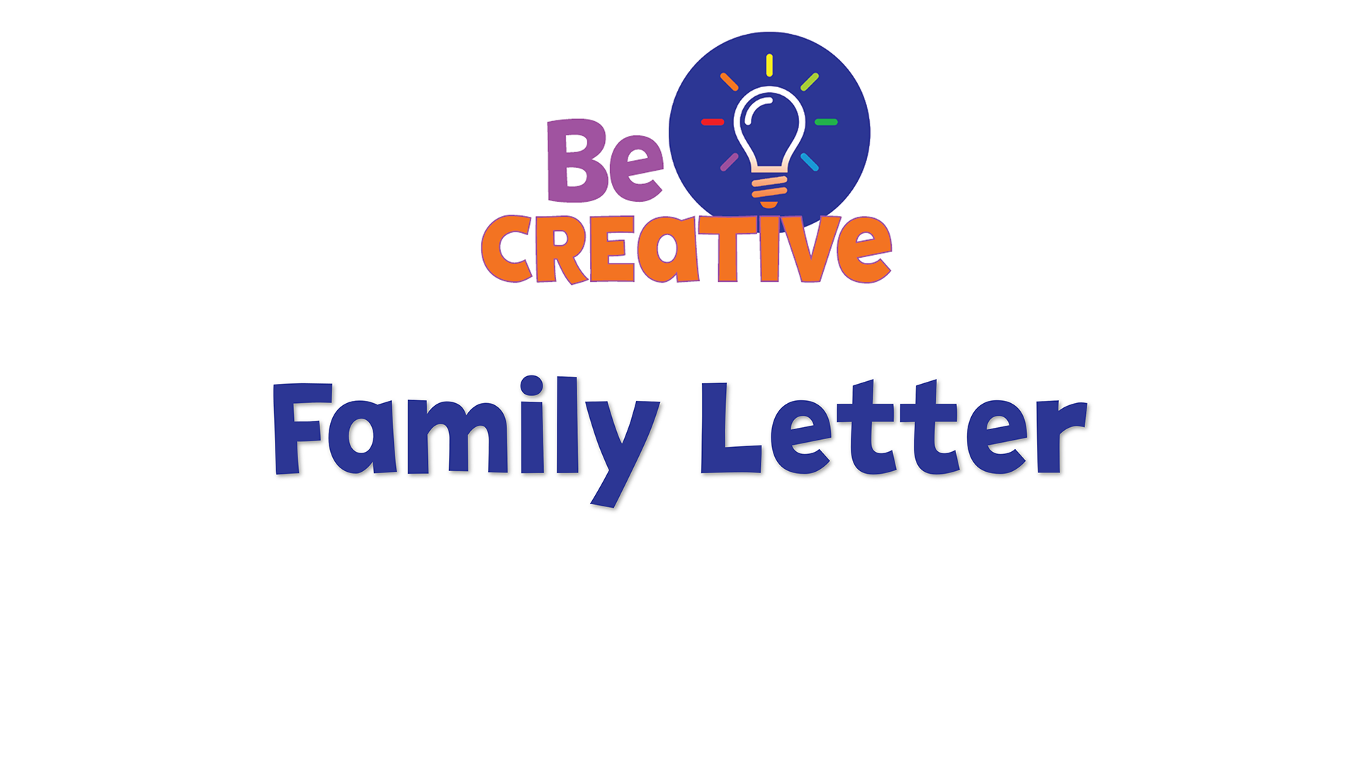 Family Letter: Be Creative! Camp | Ohio Learns 360 | PBS LearningMedia