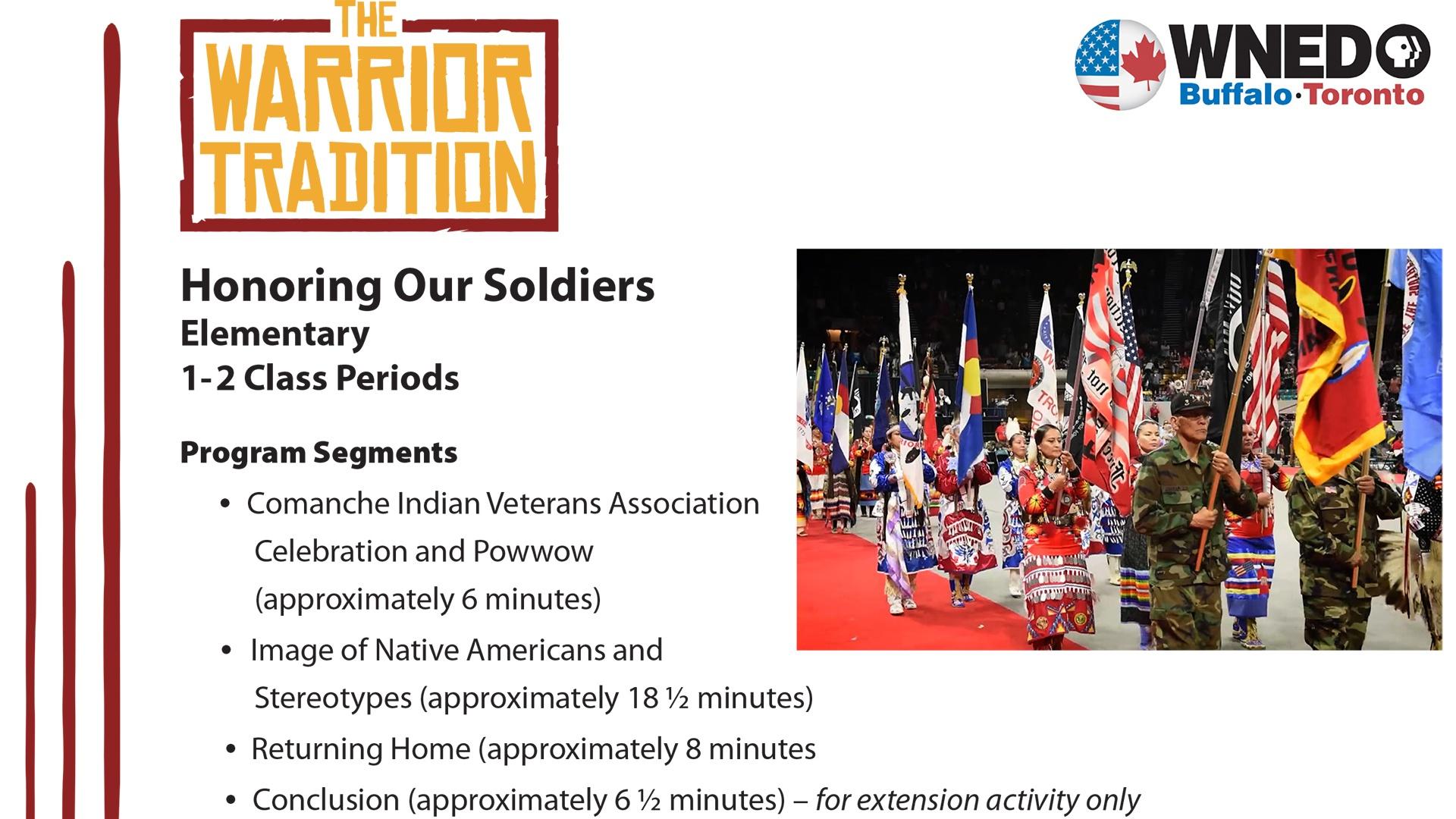 Honoring Our Soldiers: Lesson Plan | The Warrior Tradition | PBS ...