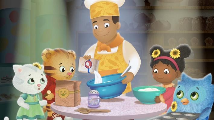 Baking with Baker Aker | Daniel Tiger's Neighborhood | Preschool ...