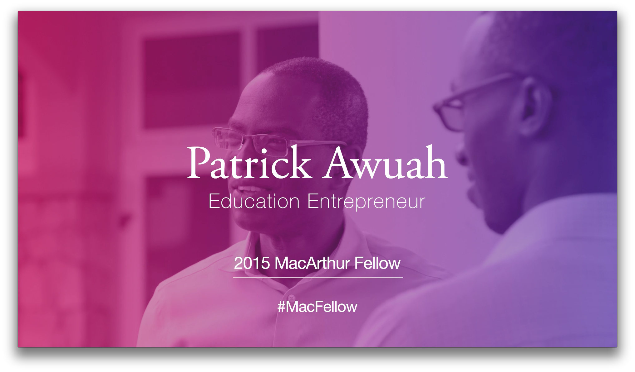 Patrick Awuah, Educator and Entrepreneur | MacArthur Fellows Program ...