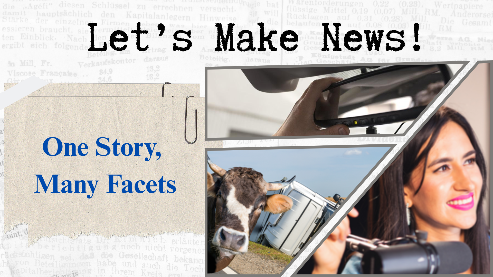 One Story, Many Facets | Let's Make News | Grades 6-8, 9-12 English ...