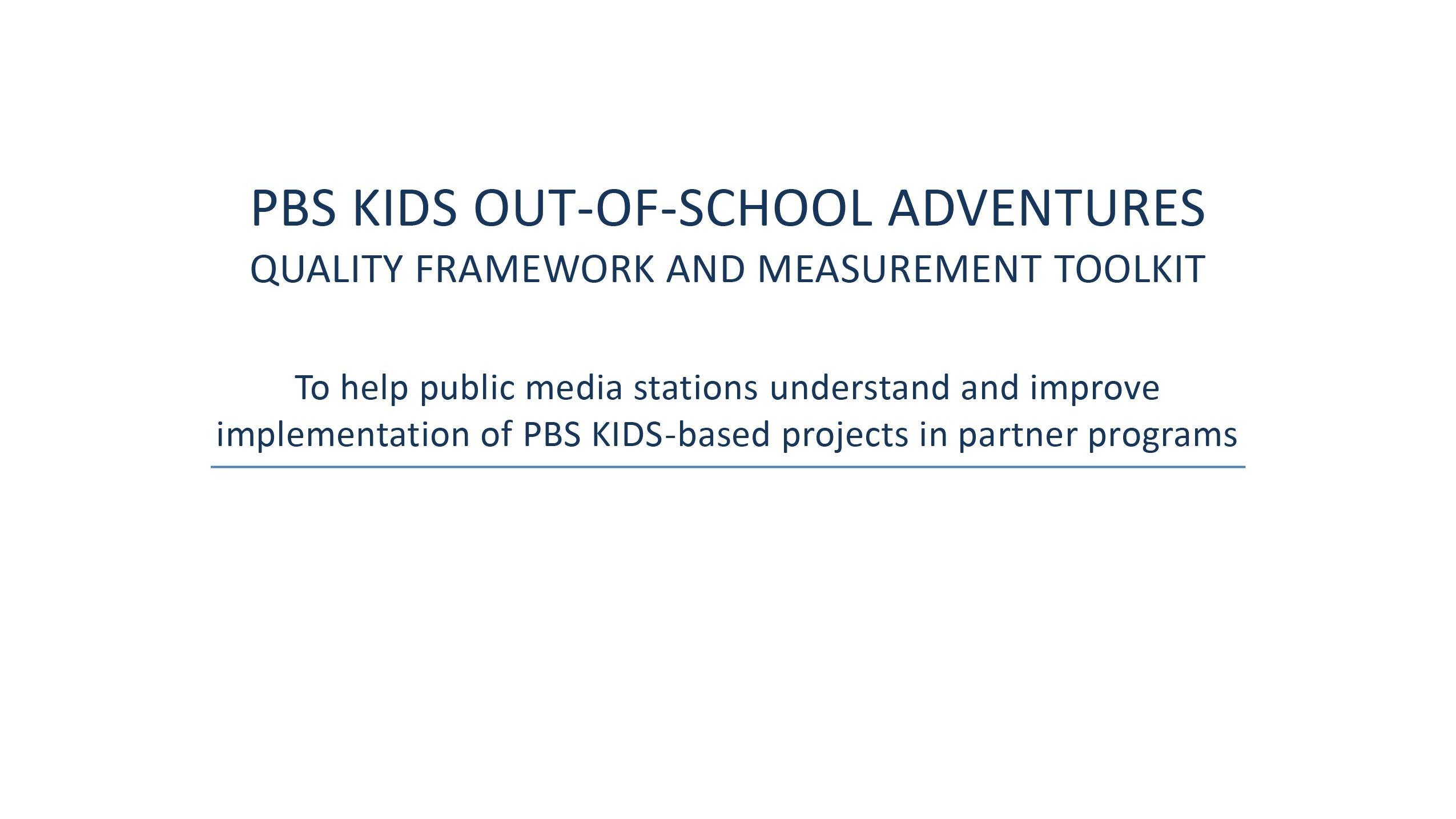 Program Evaluation Toolkit | PBS LearningMedia