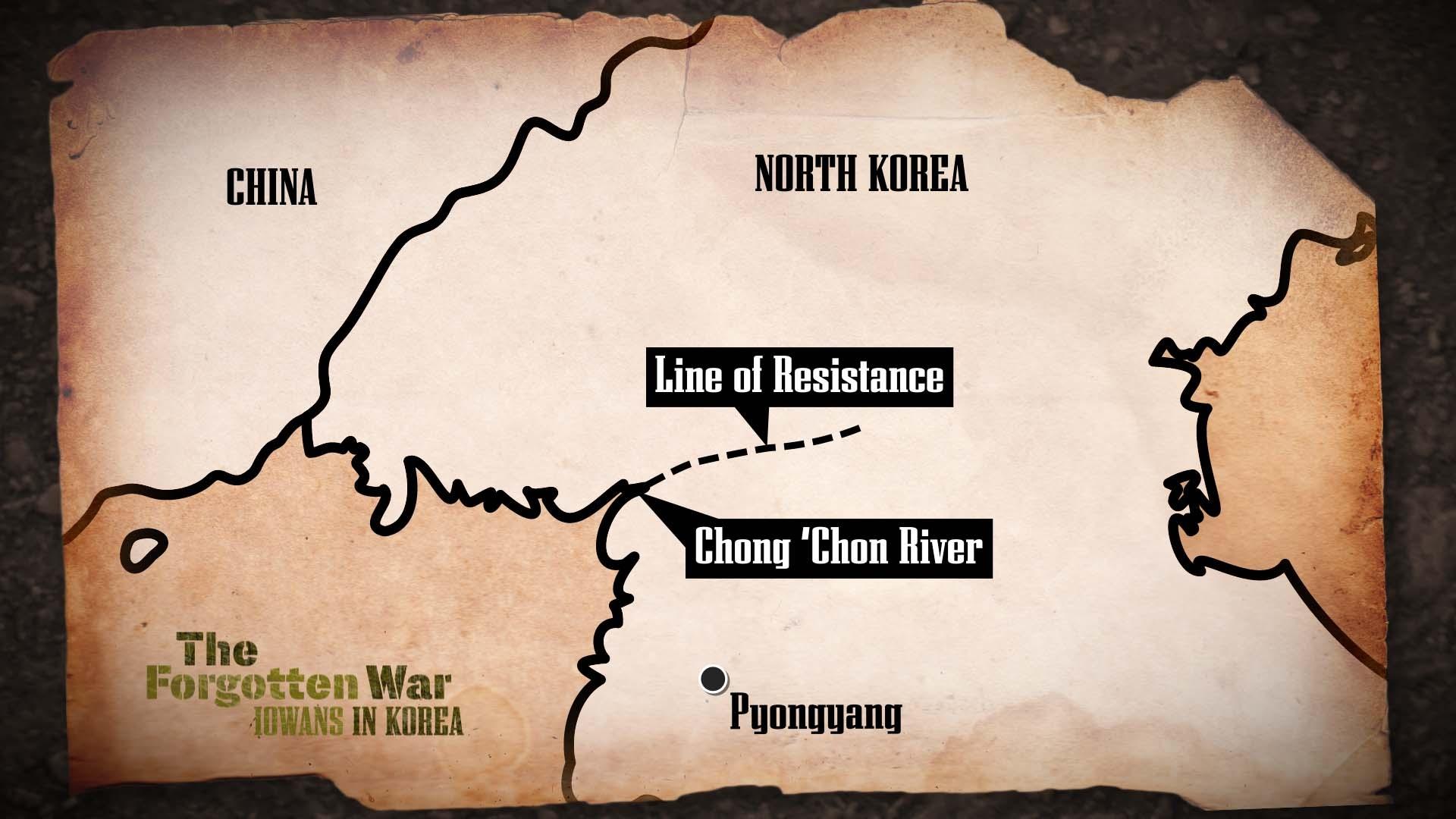 Korea Map: Chong ‘Chon River | Iowans in Korea | PBS LearningMedia