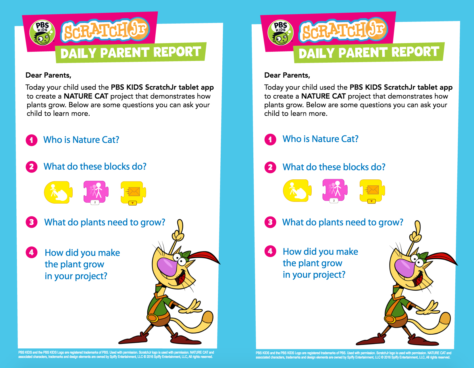 Parent Handout - NATURE CAT | PBS KIDS ScratchJr | PBS LearningMedia