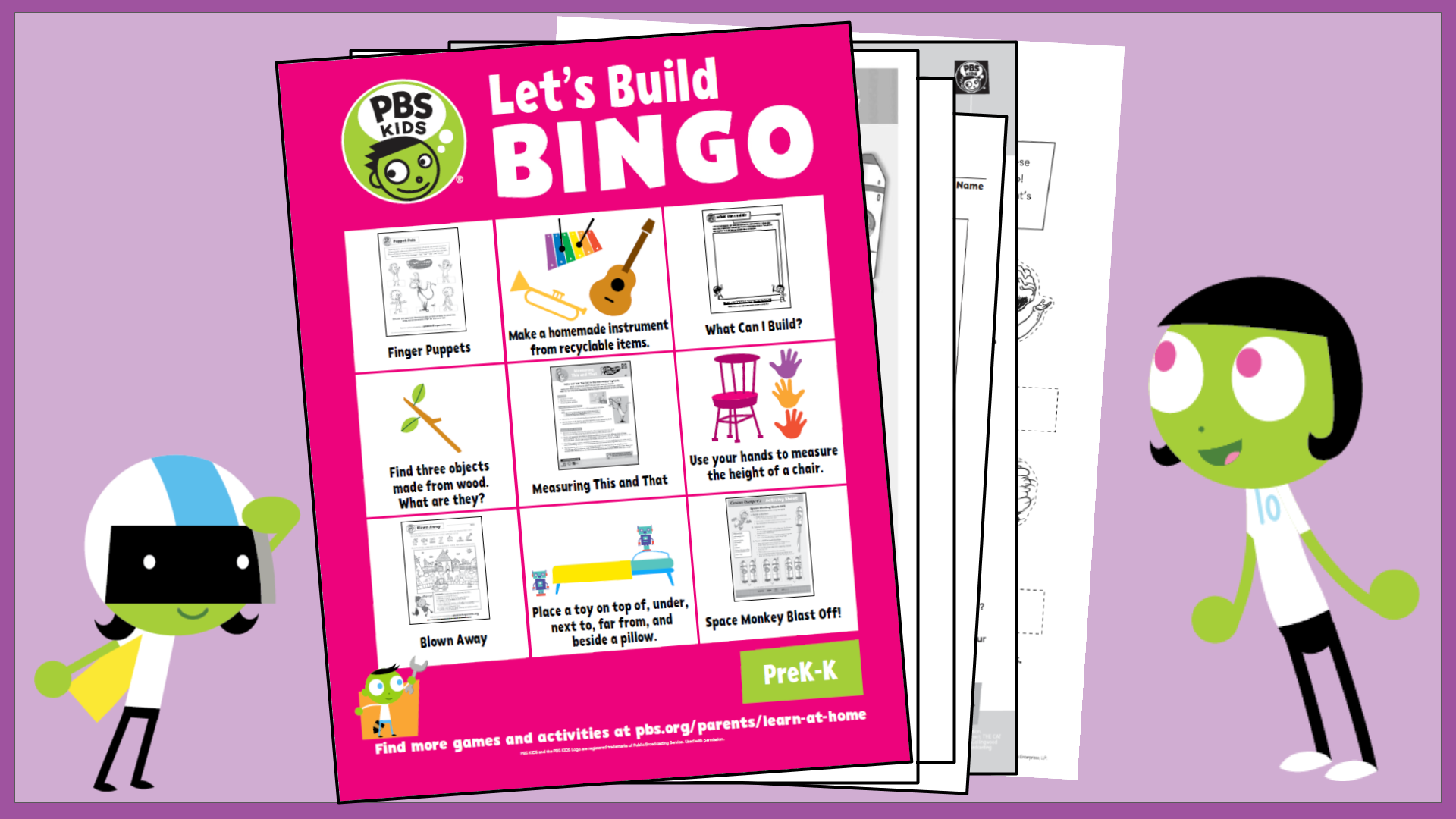 Let's Build Bingo: PreK and K | PBS KIDS | PBS LearningMedia