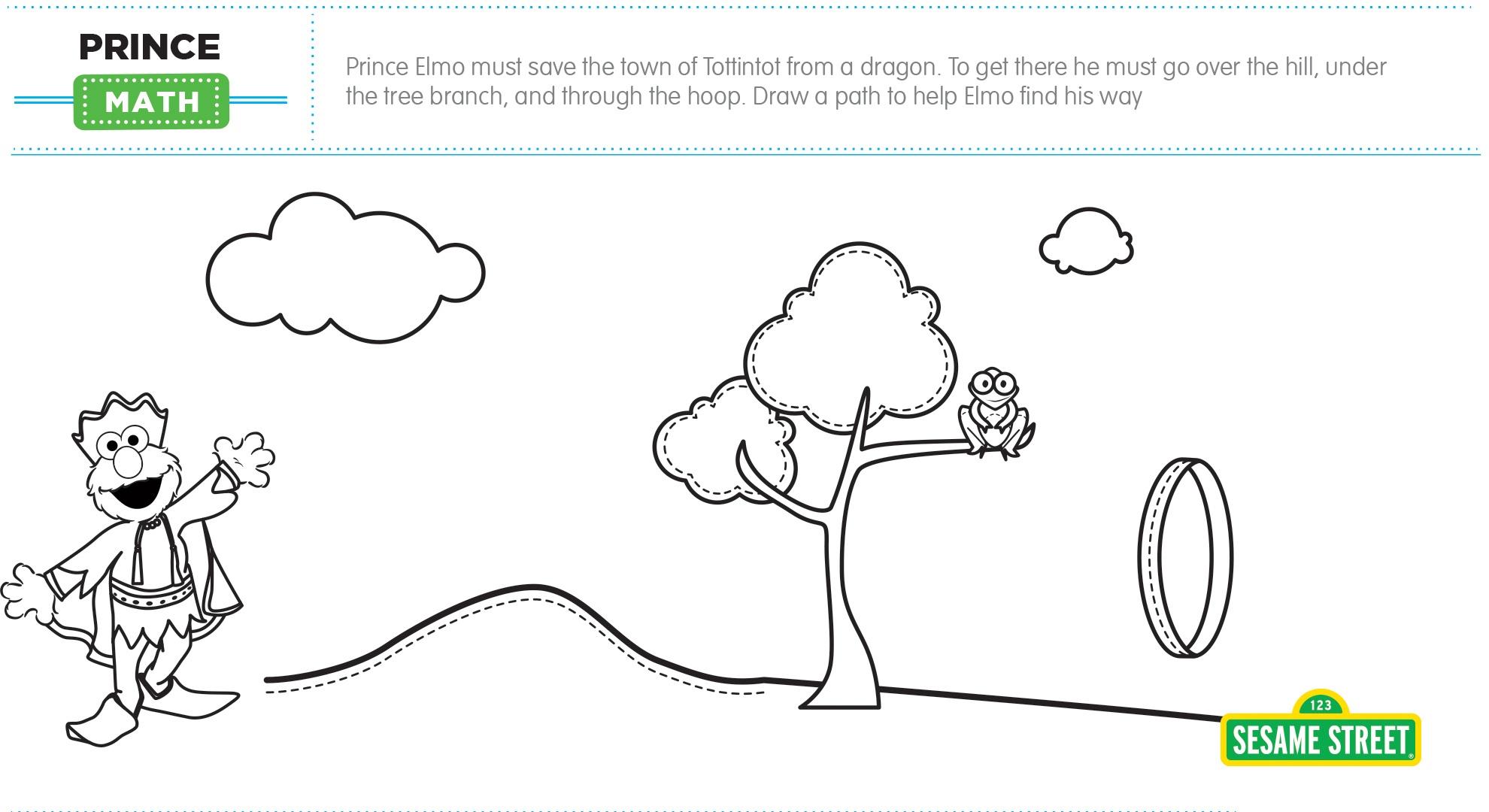 Elmo the Musical: Prince Math Printable | Sesame Street | PBS LearningMedia