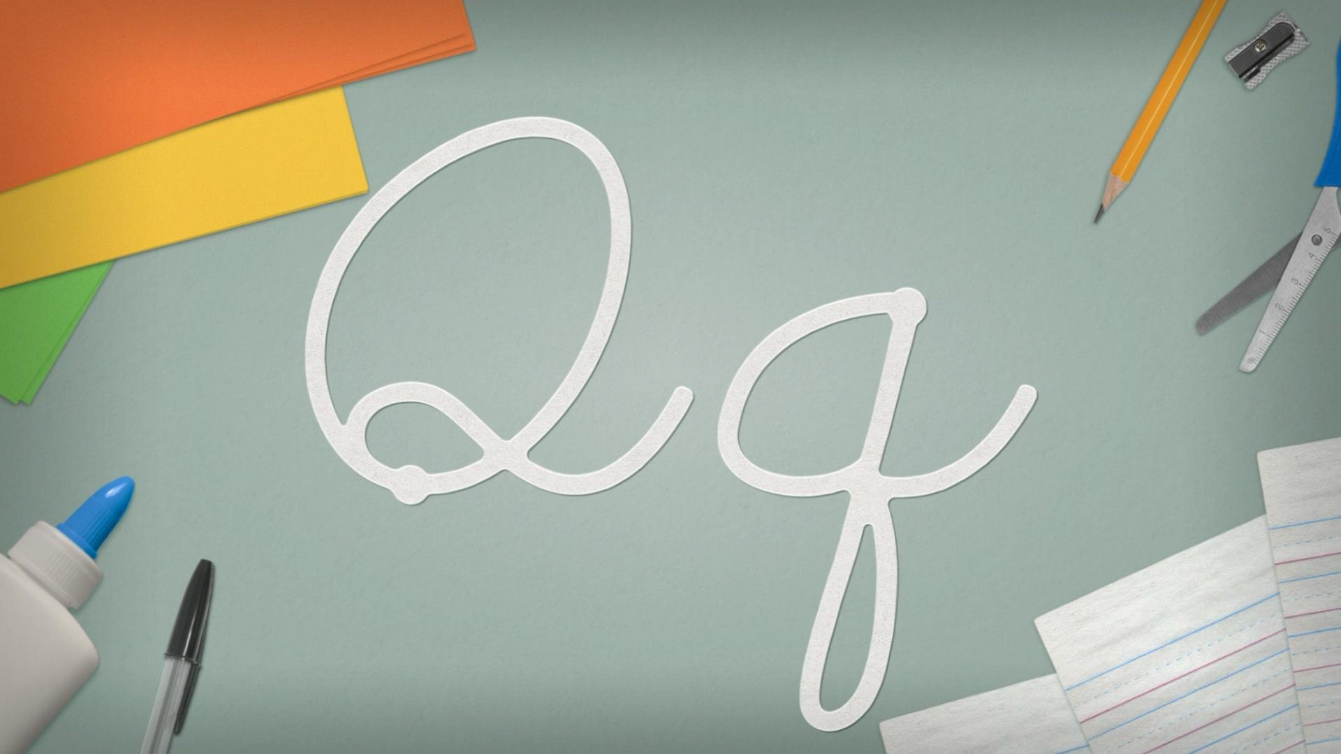 The Letter Q | Cursive Connection | PBS LearningMedia