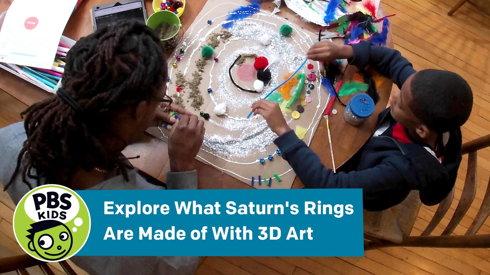 Explore What Saturn's Rings Are Made of with 3D Art | Ready Jet Go ...