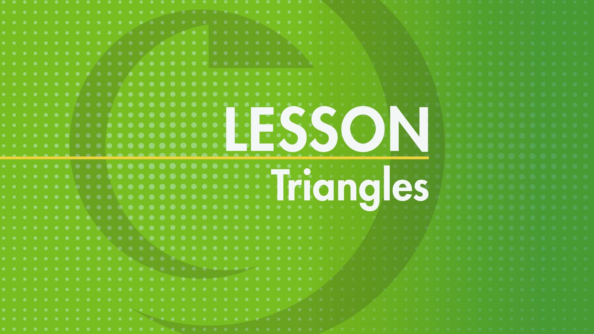 Lesson: Triangles | Skills on Demand | PBS LearningMedia