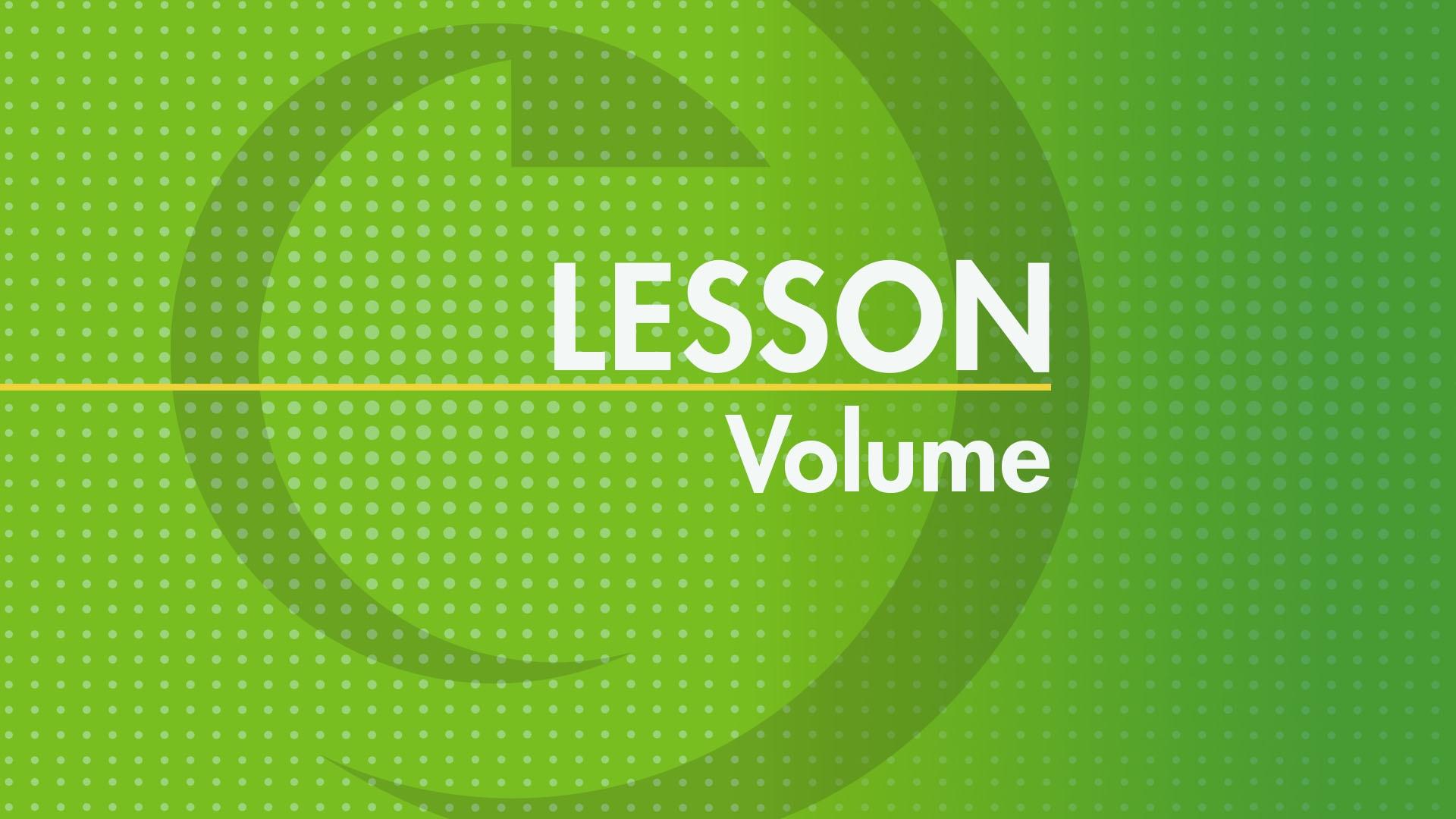 Lesson: Volume | Skills on Demand | PBS LearningMedia