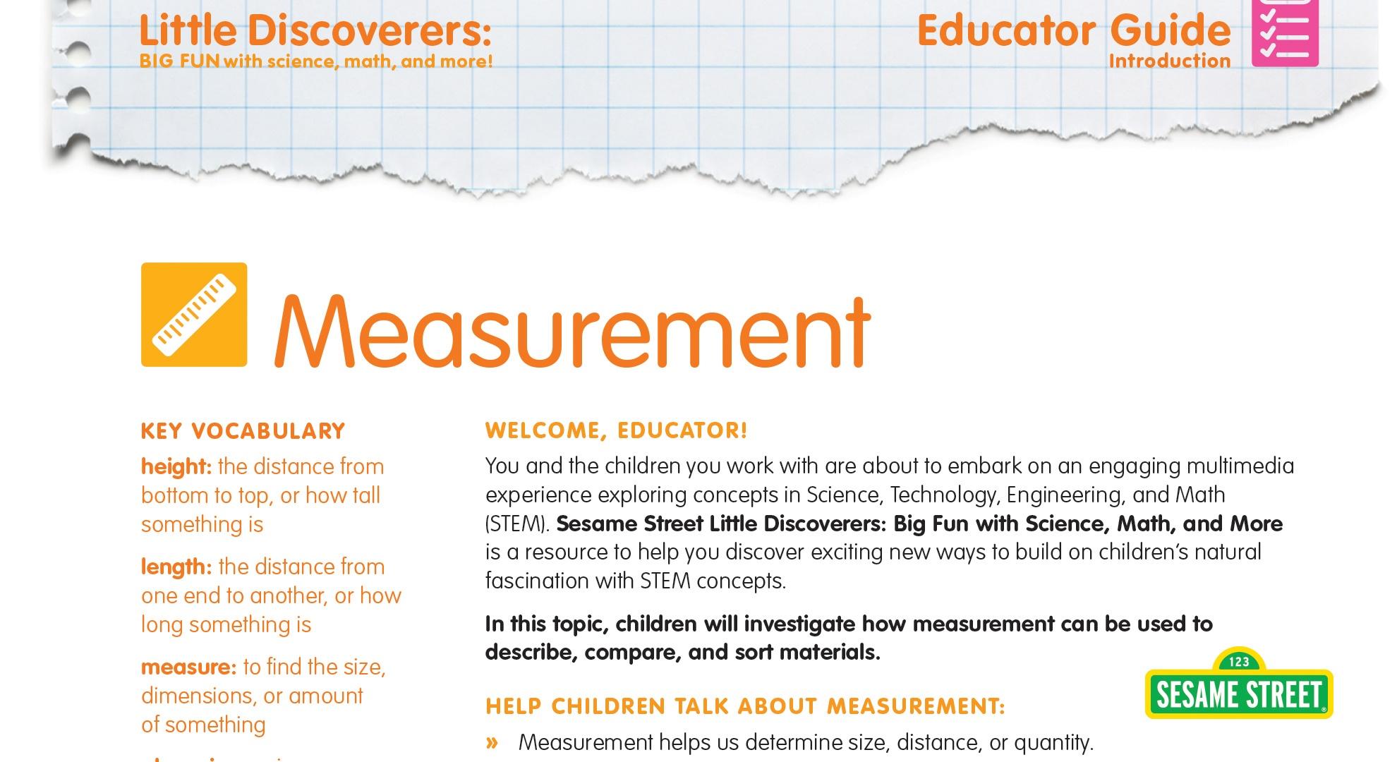 Measurement | Sesame Street | PBS LearningMedia