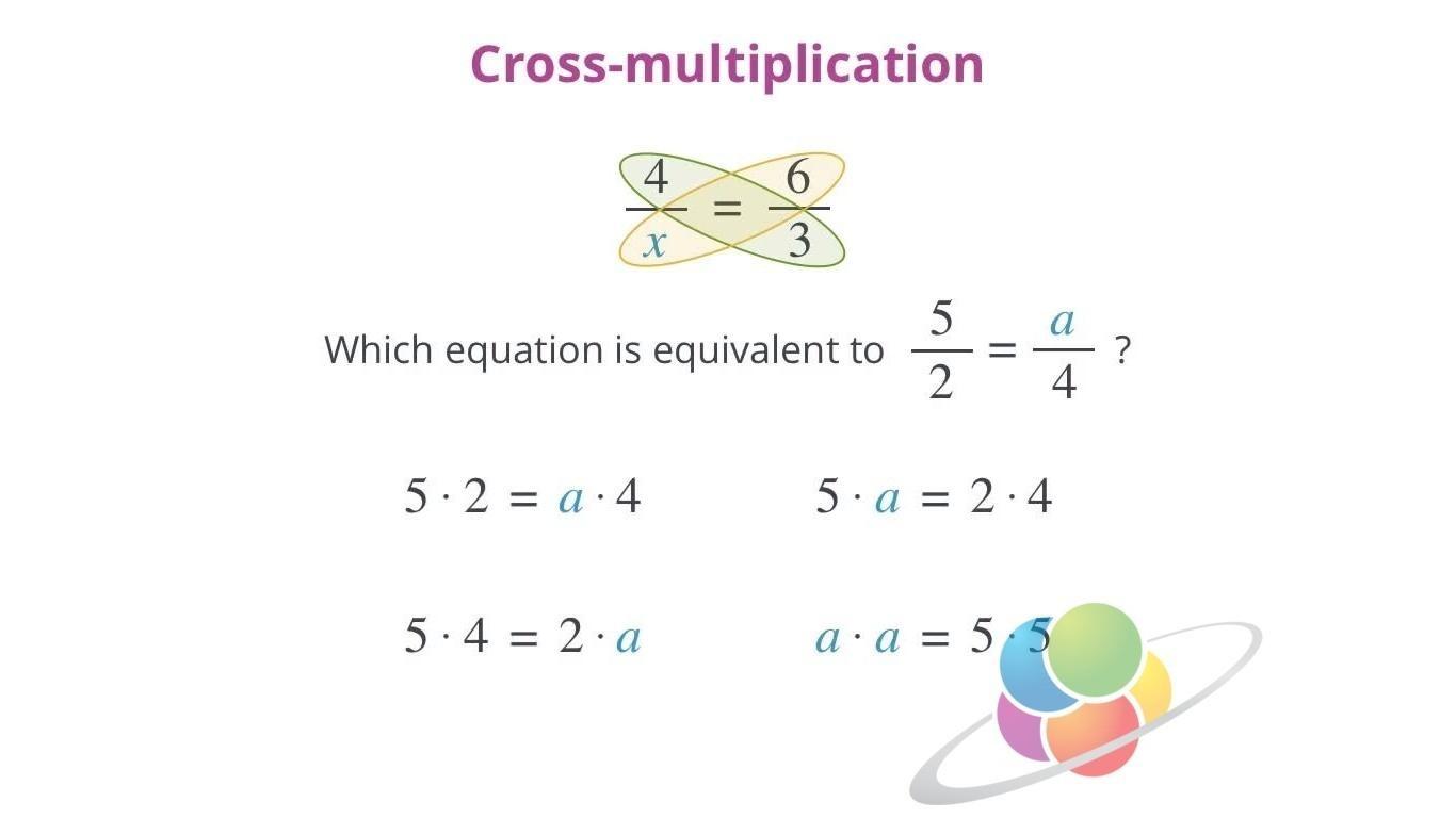 Cross Multiplication School Yourself Algebra PBS LearningMedia