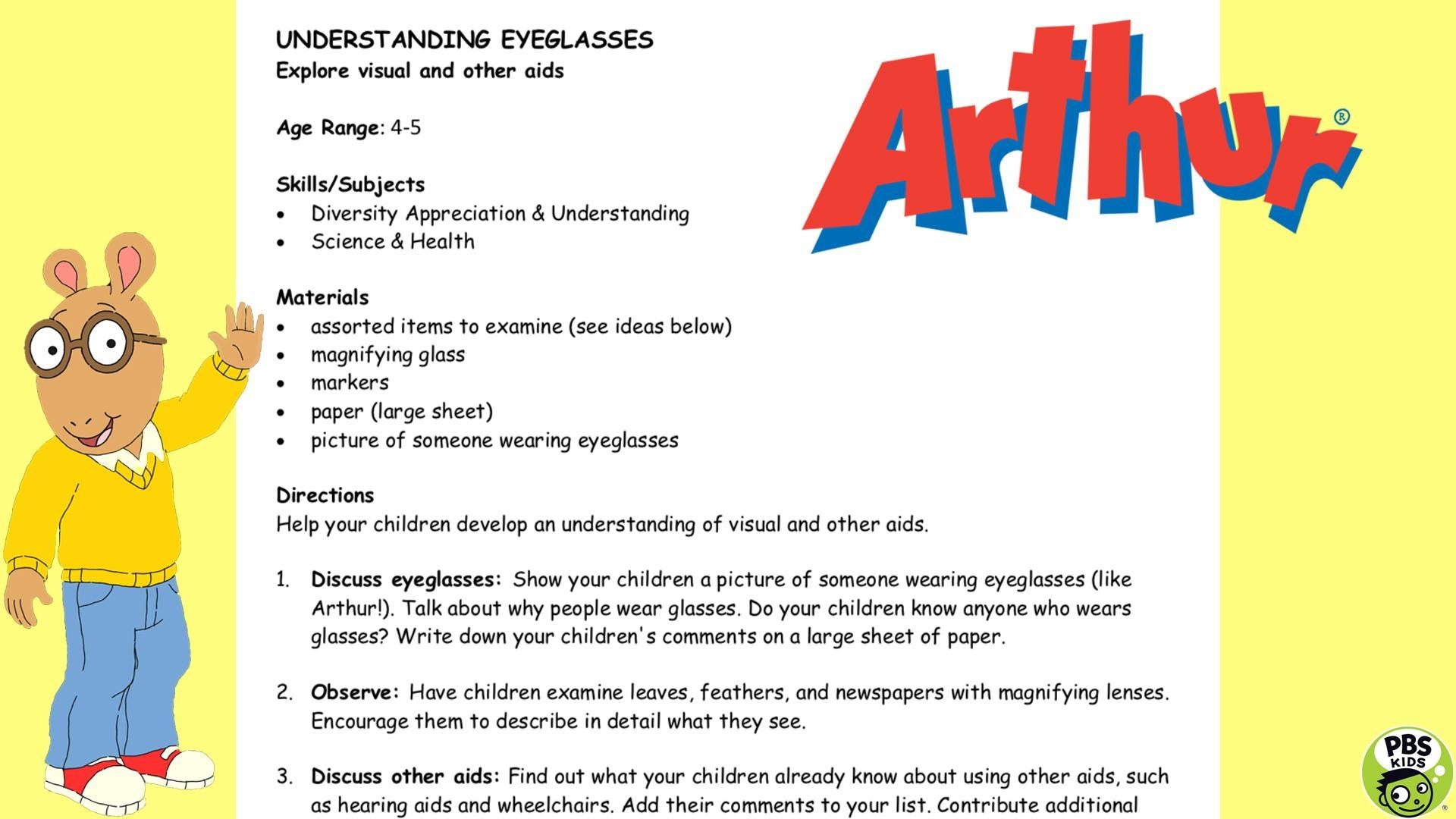 Understanding Eyeglasses | Grades K-2, 3-5 Preschool Teaching and ...