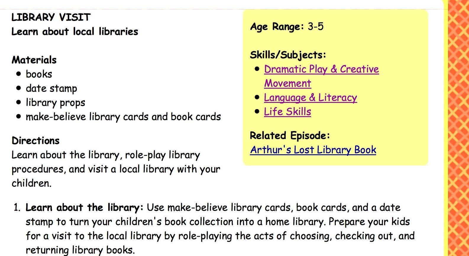 Library Visit | PBS LearningMedia