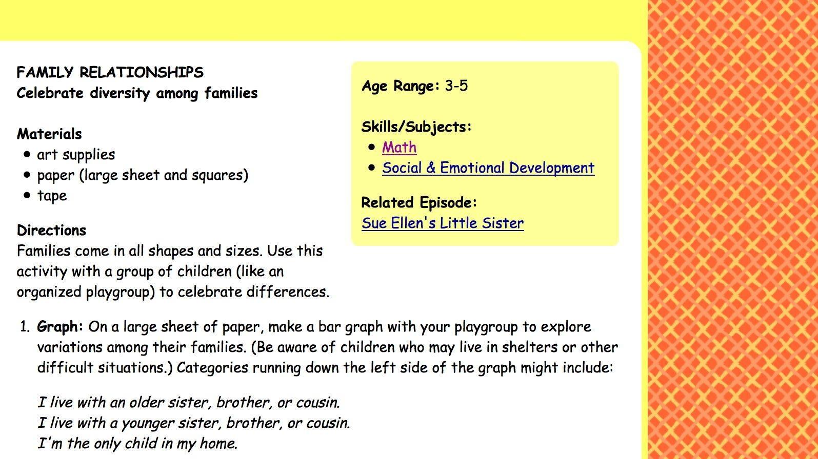 Family Relationships | Grades K-2, 3-5 Preschool Teaching and Lesson ...