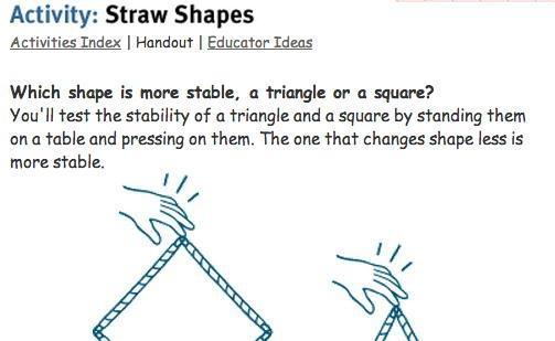 Building Big | Straw Shapes Activity | PBS LearningMedia