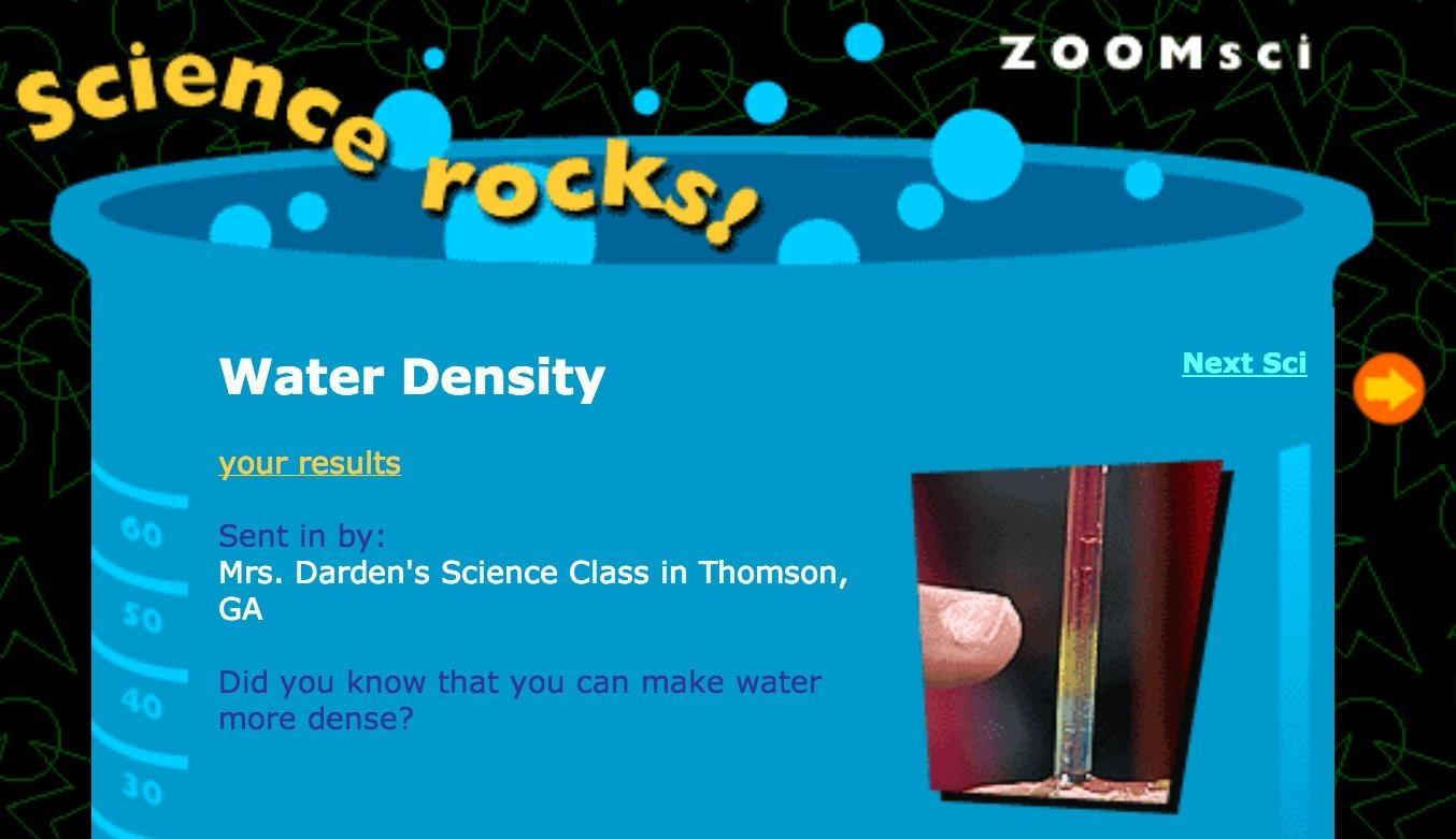 Water Density | PBS LearningMedia