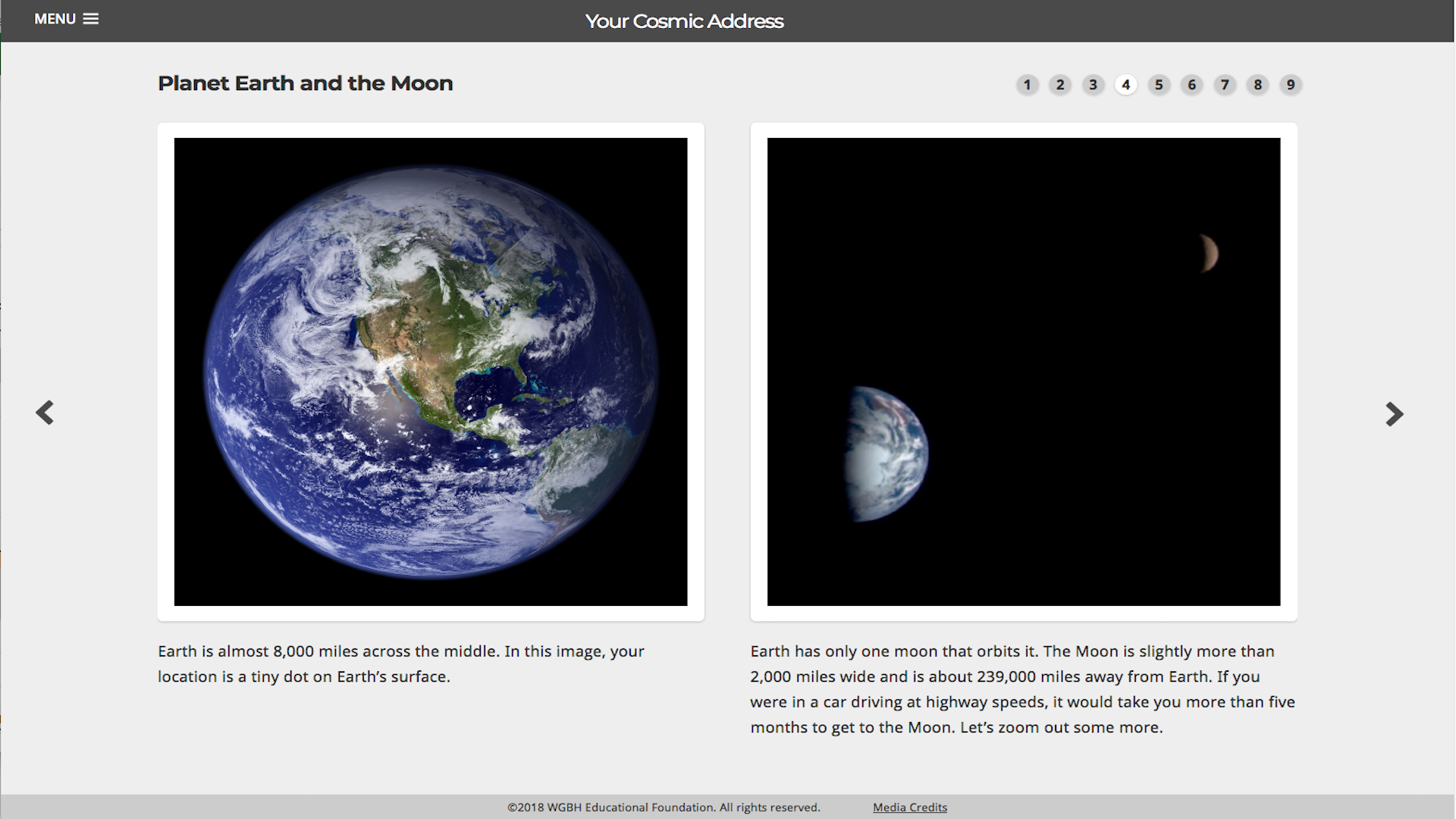 Interactive Solar System Tour