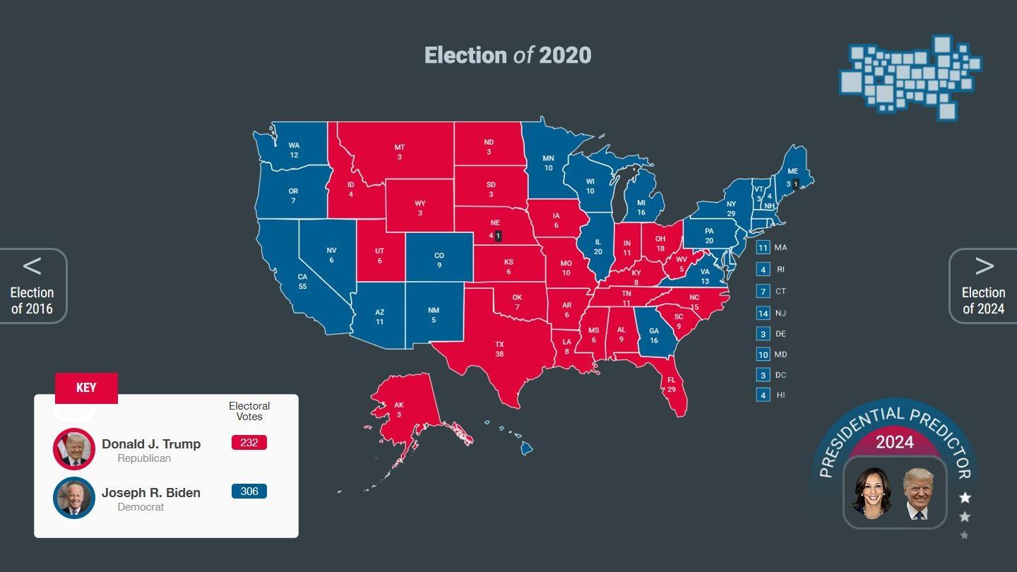 Presidential Election Interactive Map Electoral College Map 2016: Make