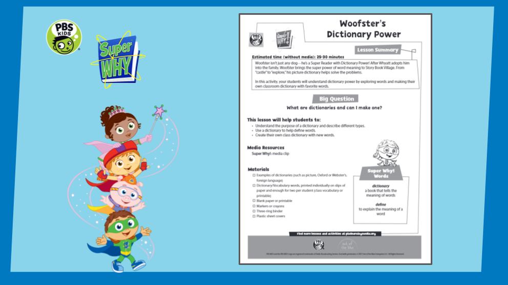 woofster super why coloring pages