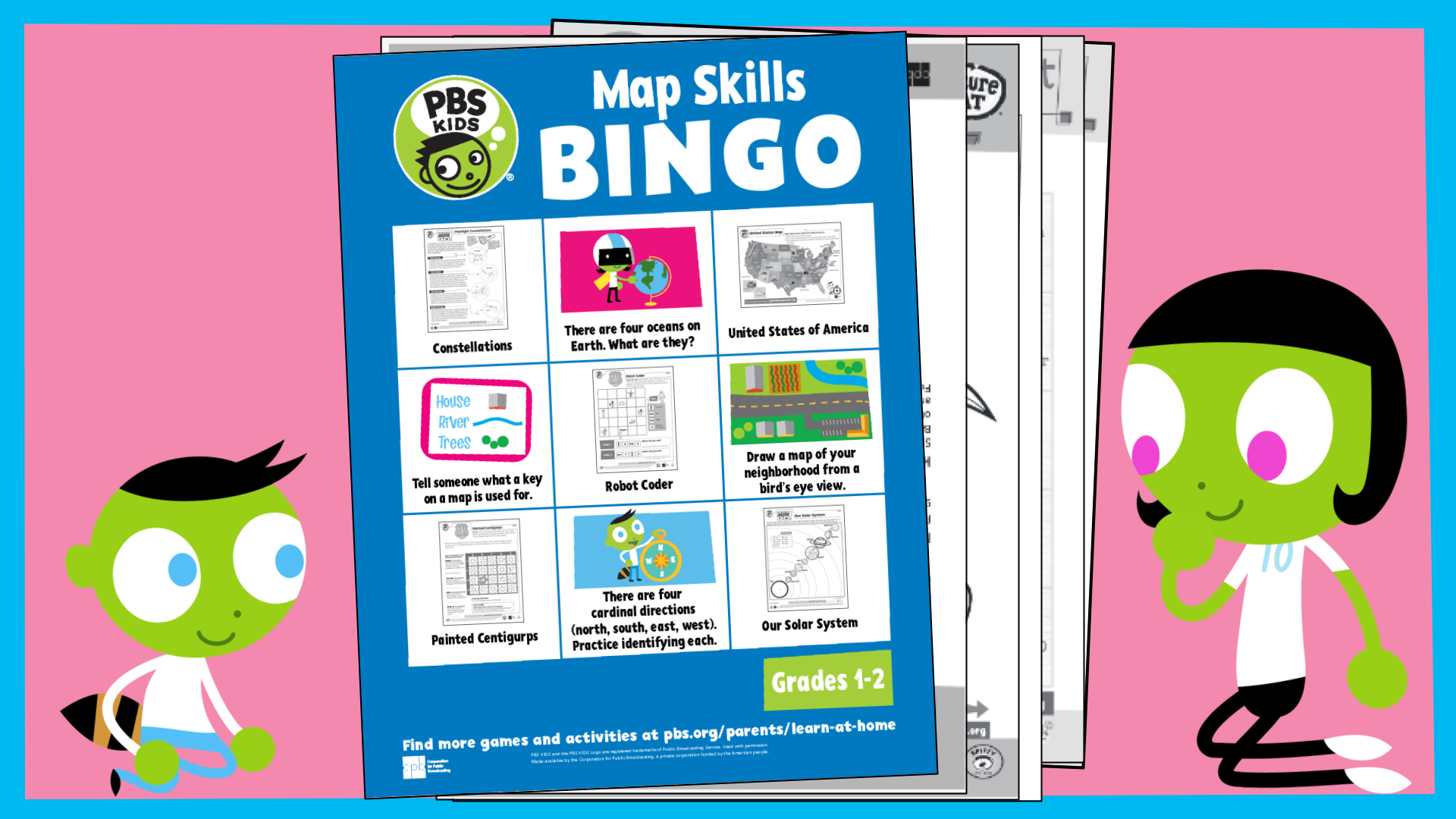 Map Skills Bingo: Grades 1 and 2 | PBS KIDS | PBS LearningMedia